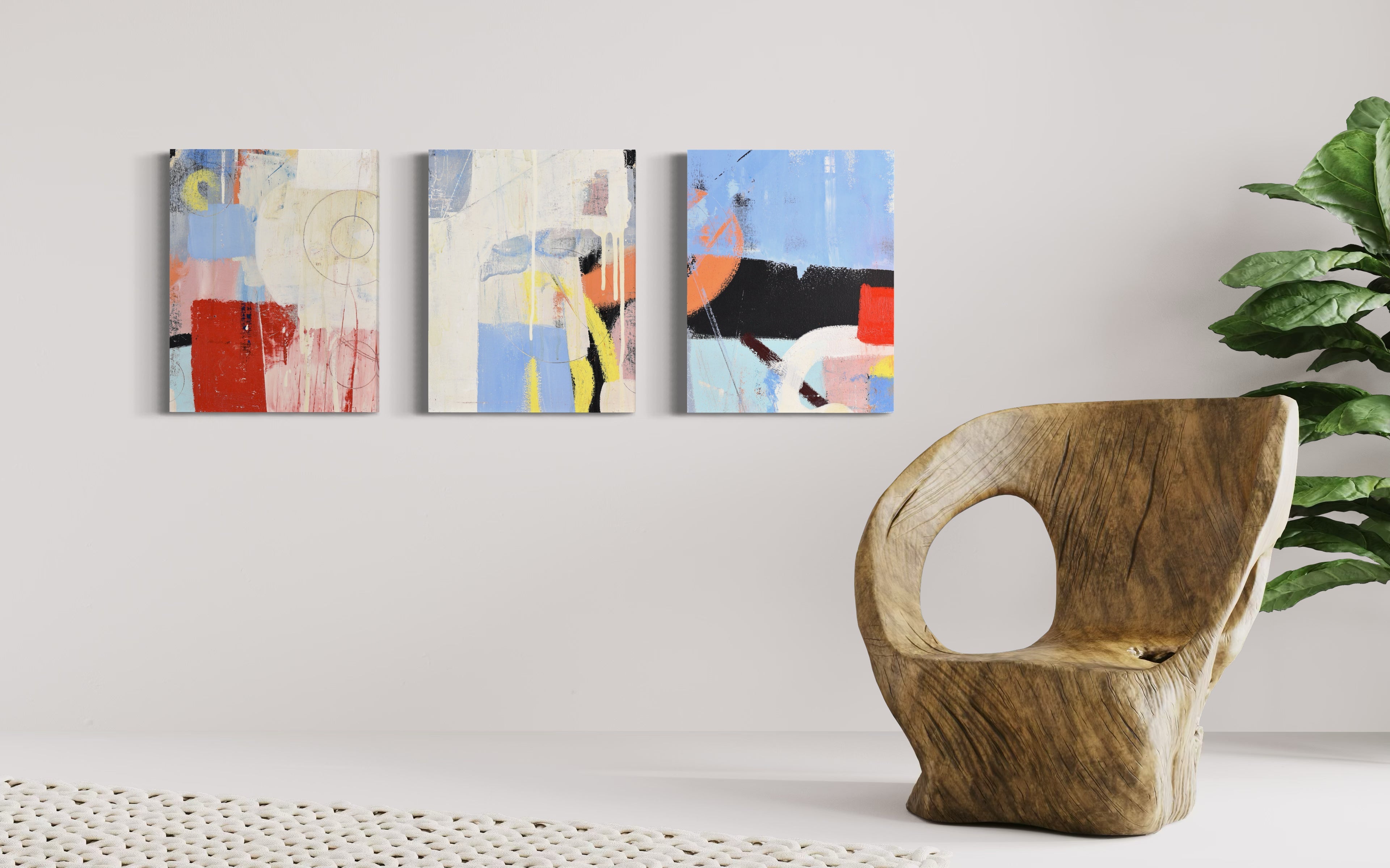 Triptychs (Set of Three Abstract Art Prints) – Tom Macbeth Art